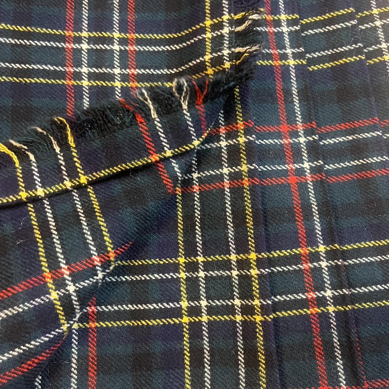 Vintage tartan plaid kilt hunter green 100% wool... | Depop