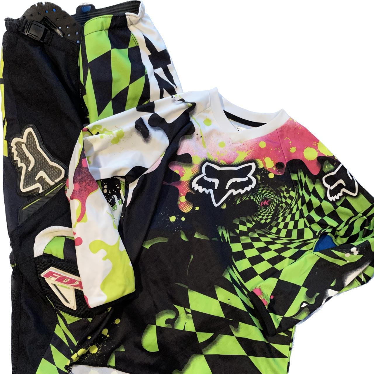 FOX motor cross / racing YOUTH set (top & bottom... - Depop