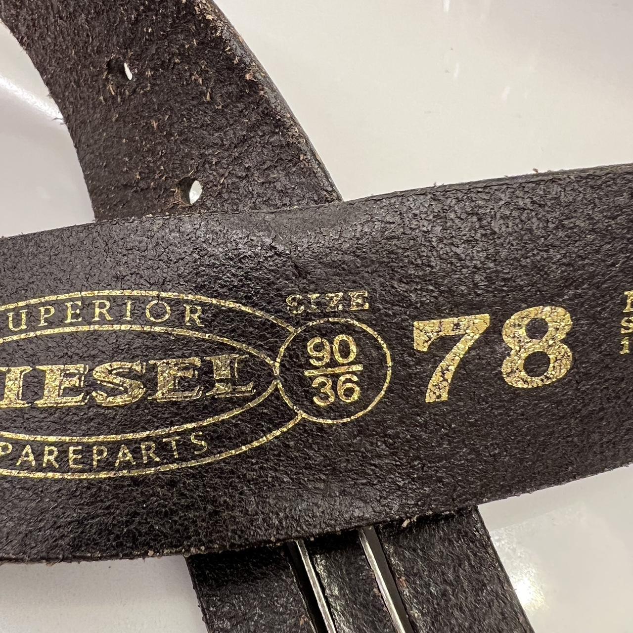 Diesel belt 36 waist with Diesel logo on front - Depop