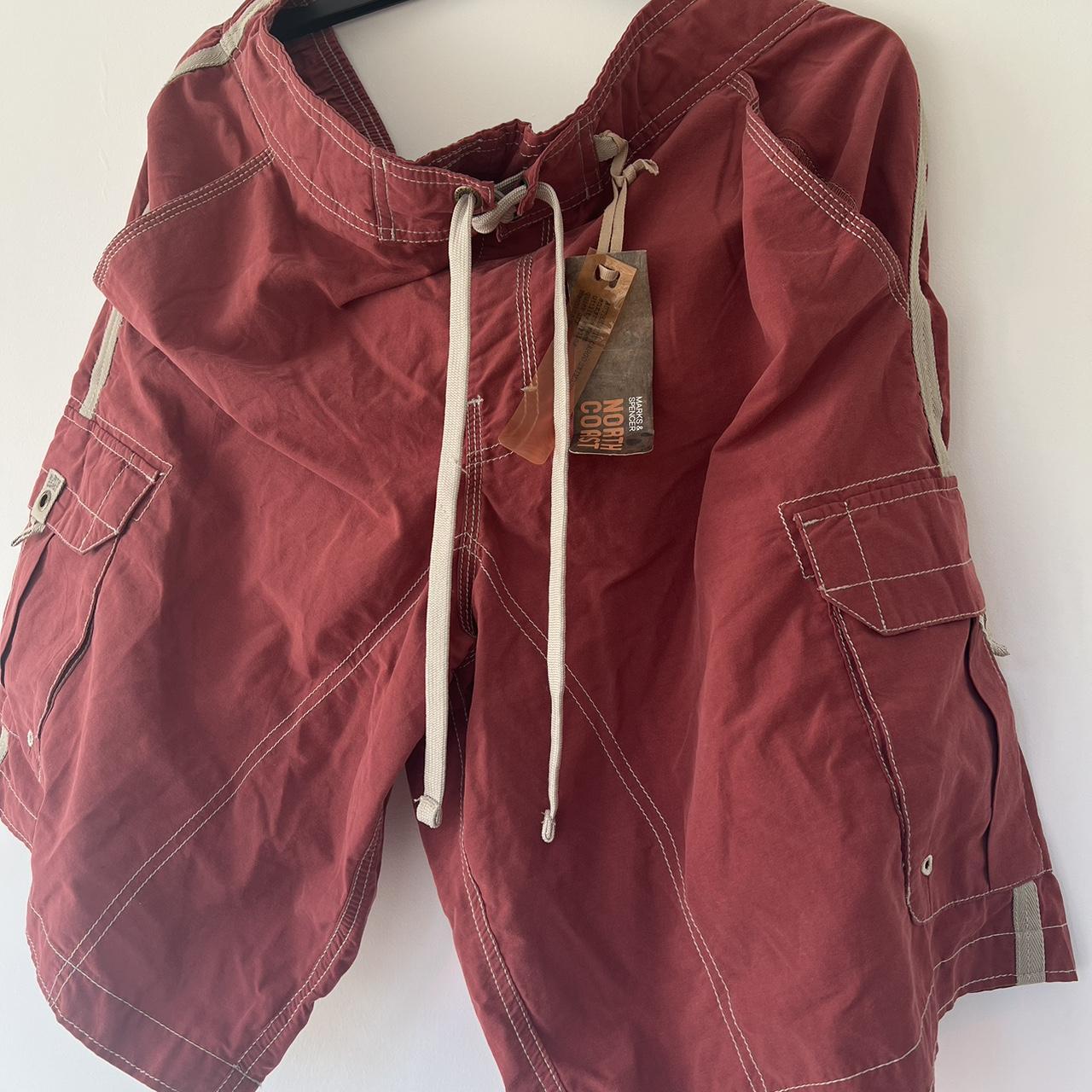 Red and white vintage style shorts , still with tags | Depop