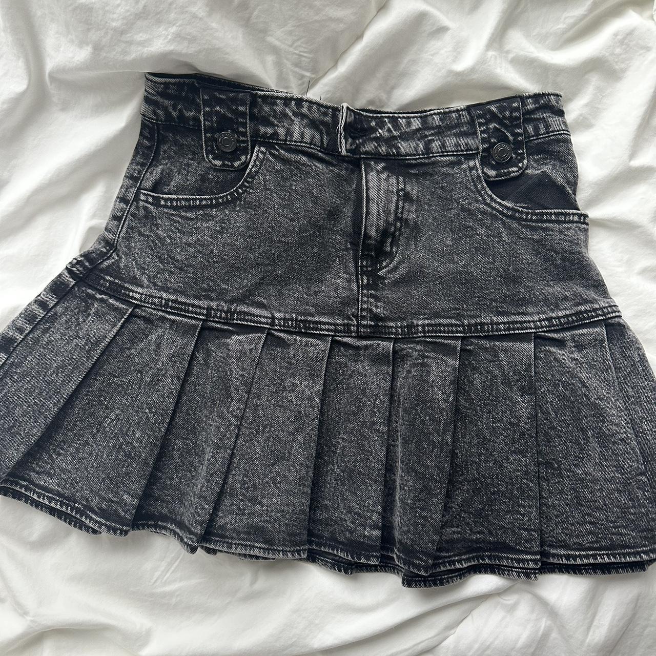 Wild Fable Pleated Denim Skirt #summer #kpop - Depop