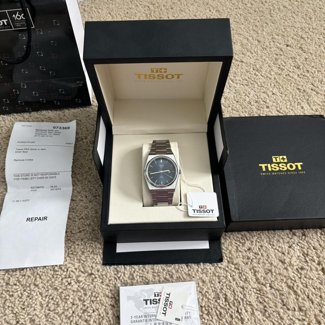 Tissot PRX 40mm Dark blue Quartz I never wear it... - Depop