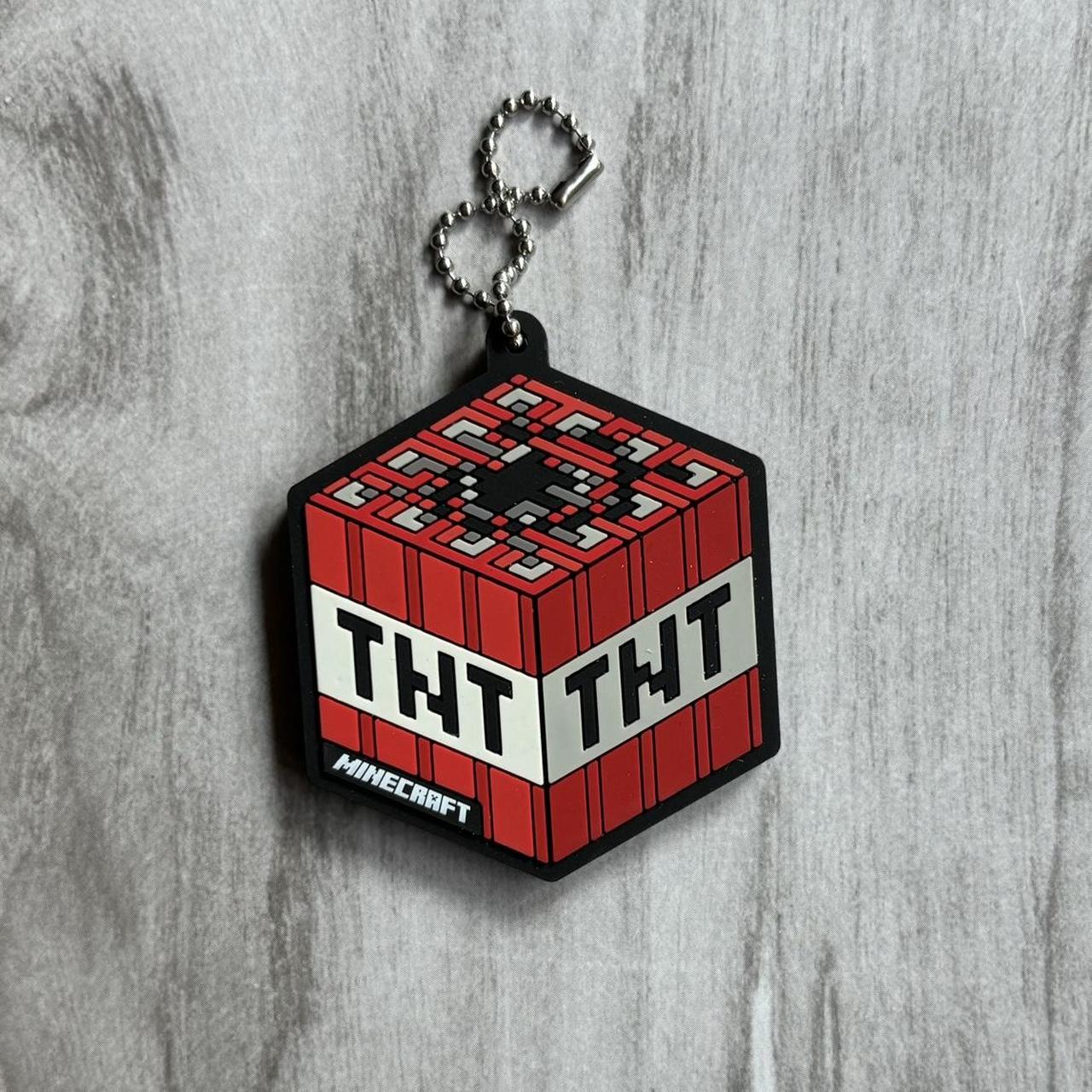 🎈 Minecraft TNT keychain Brand new 🆓 Comes with... - Depop