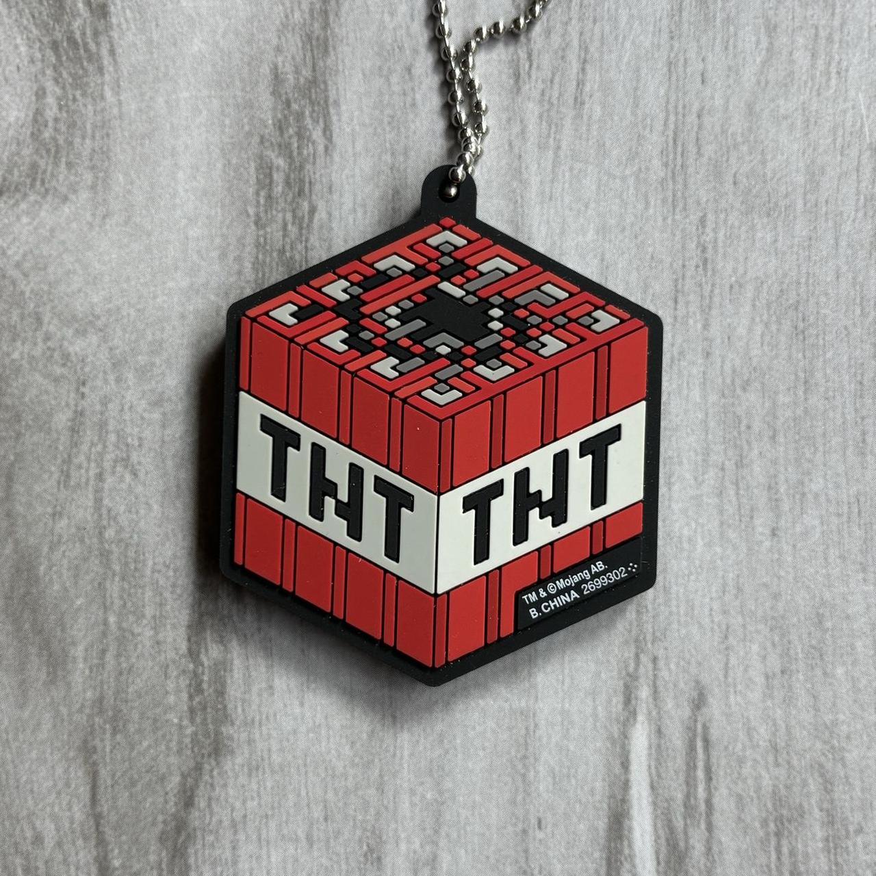 🎈 Minecraft TNT keychain Brand new 🆓 Comes with... - Depop