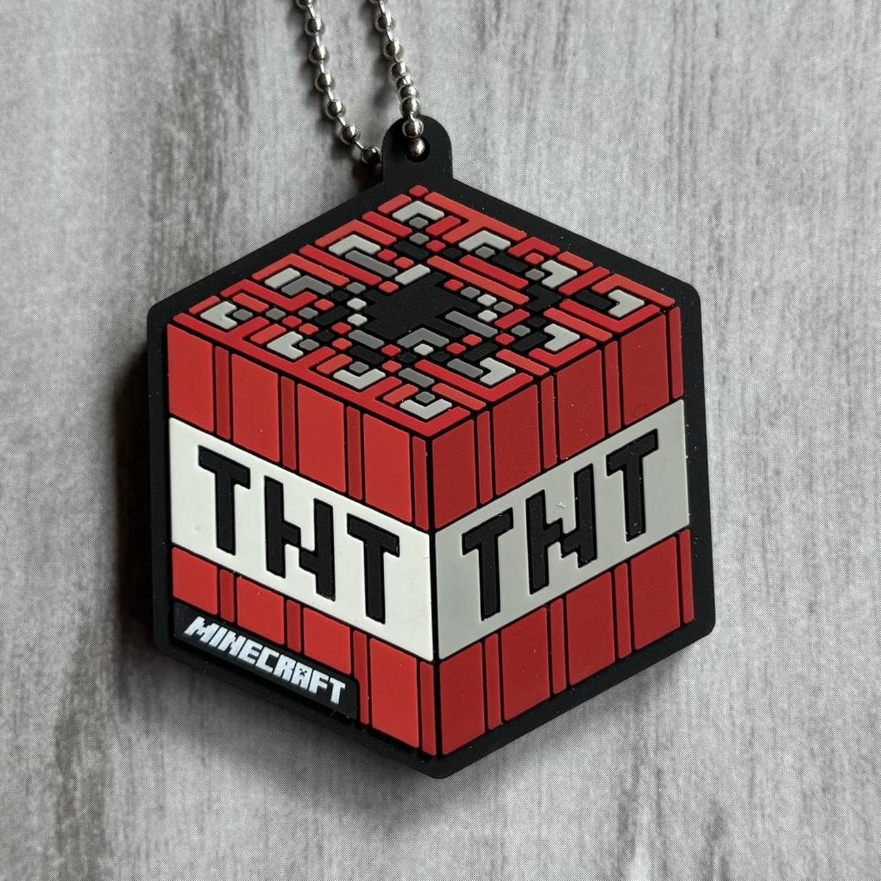 🎈 Minecraft TNT keychain Brand new 🆓 Comes with... - Depop