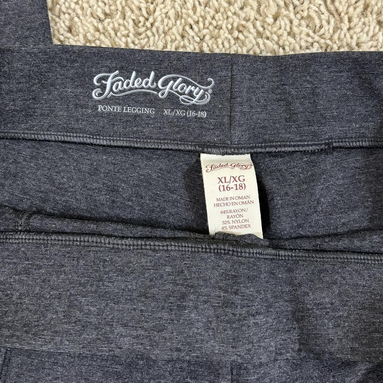 Faded Glory Ponte Leggings Soft Strech fabric... - Depop