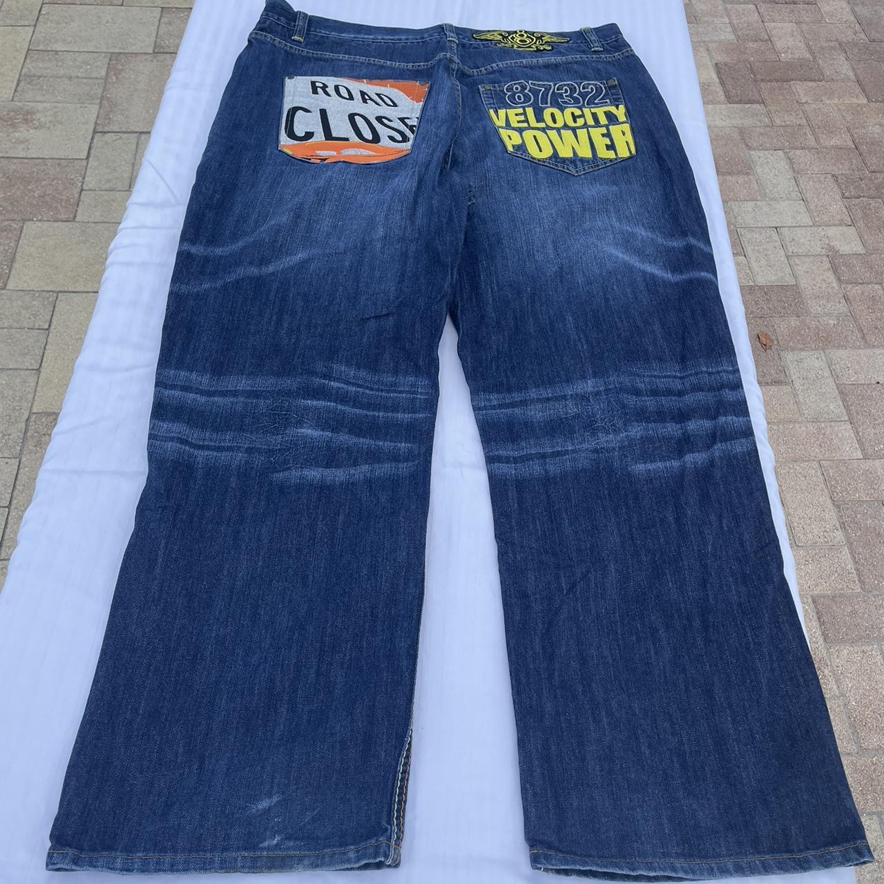 Insanely baggy 2000s velocity jeans lots of... - Depop
