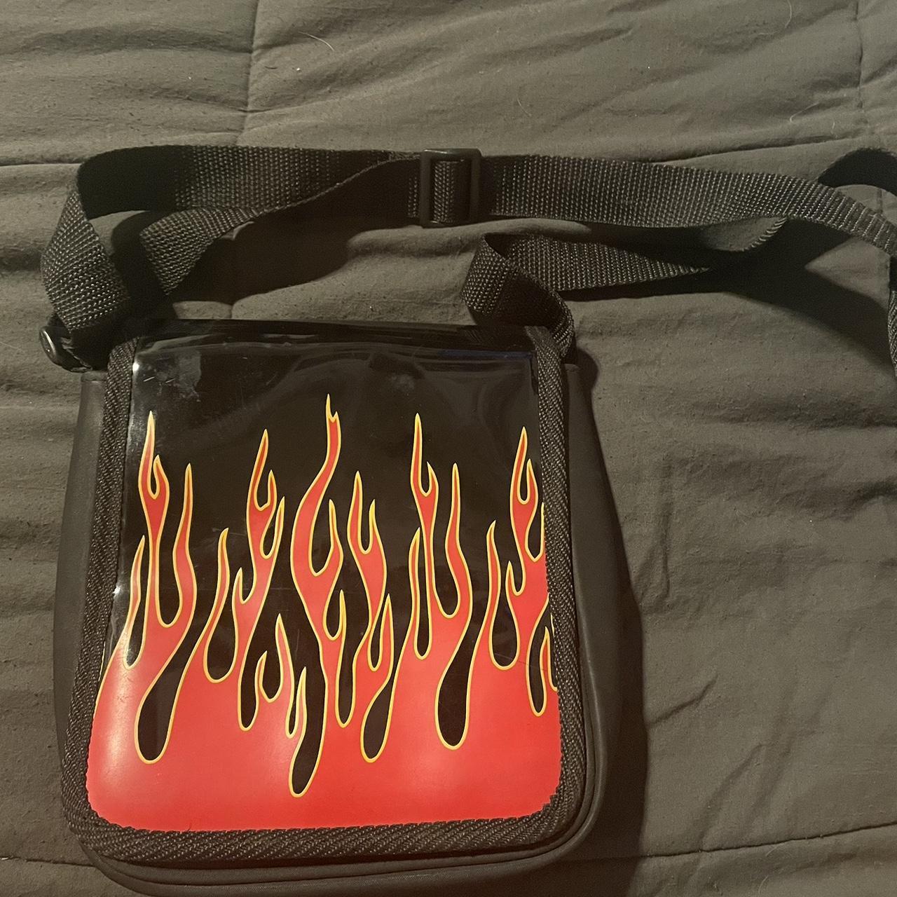 Crossbody flames purse - Depop
