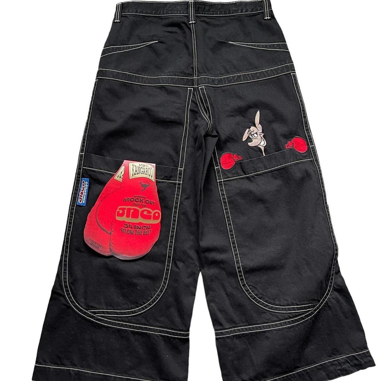 Vintage black kangaroo jncos-36/30 -Very rare piece... - Depop