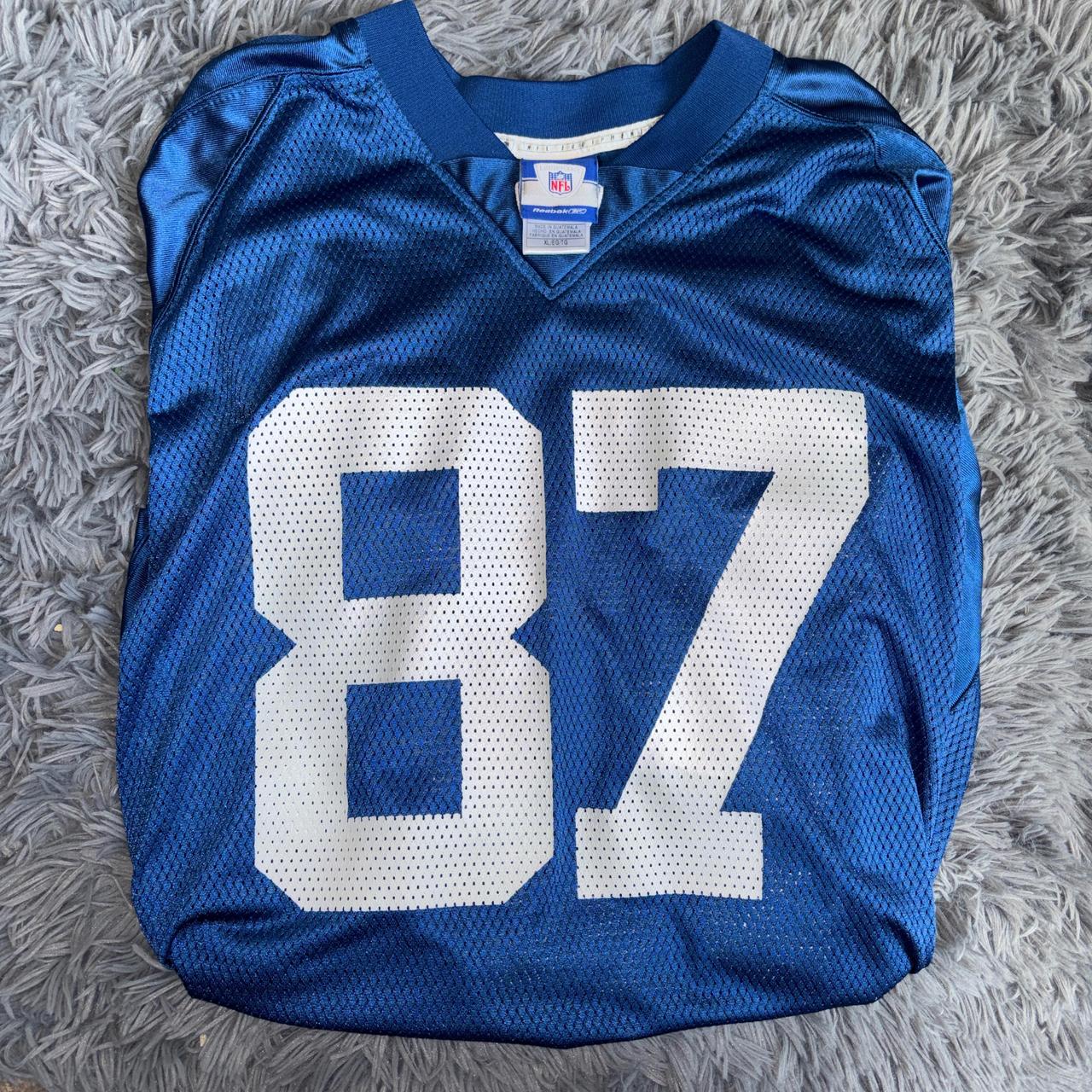 Reebok NFL blue and white jersey #NFL Size XL - Depop