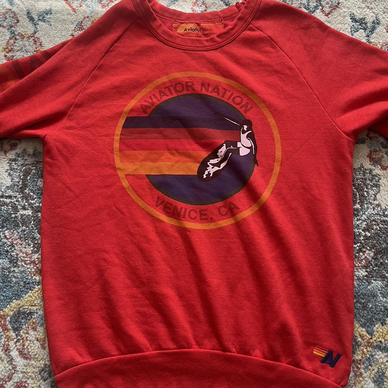 LIMITED EDITION - aviator nation red crewneck -... - Depop