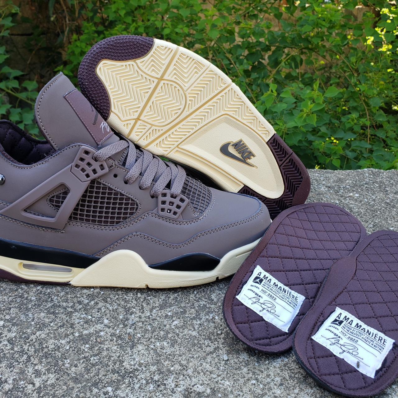A Ma Manière x Air Jordan 4 “Violet Oreo” - Depop