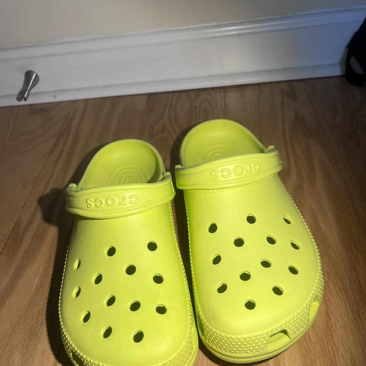 Crocs, green ,comfy, basic - Depop