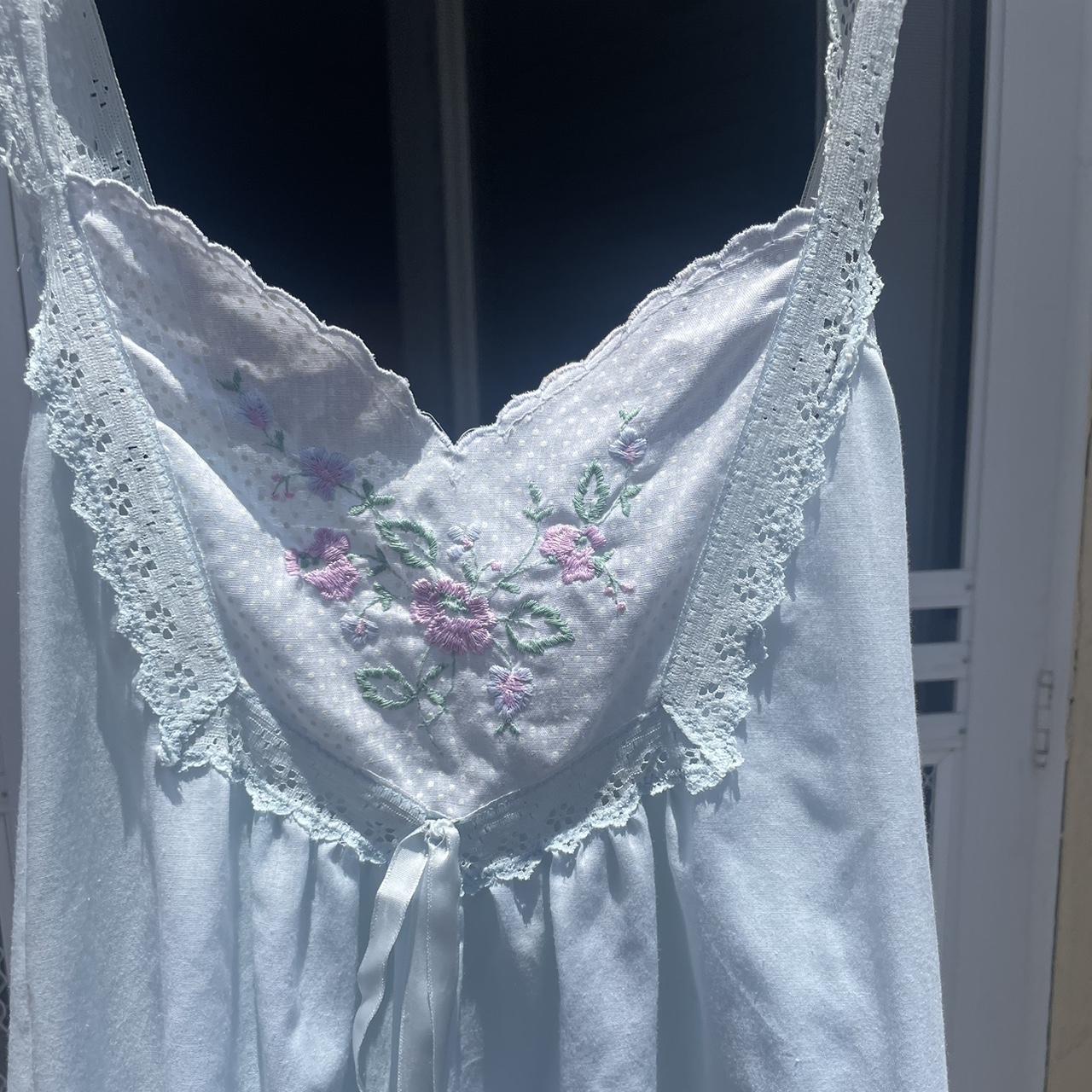 cottage core vibe 😻 light blue so sweet and cute and... - Depop