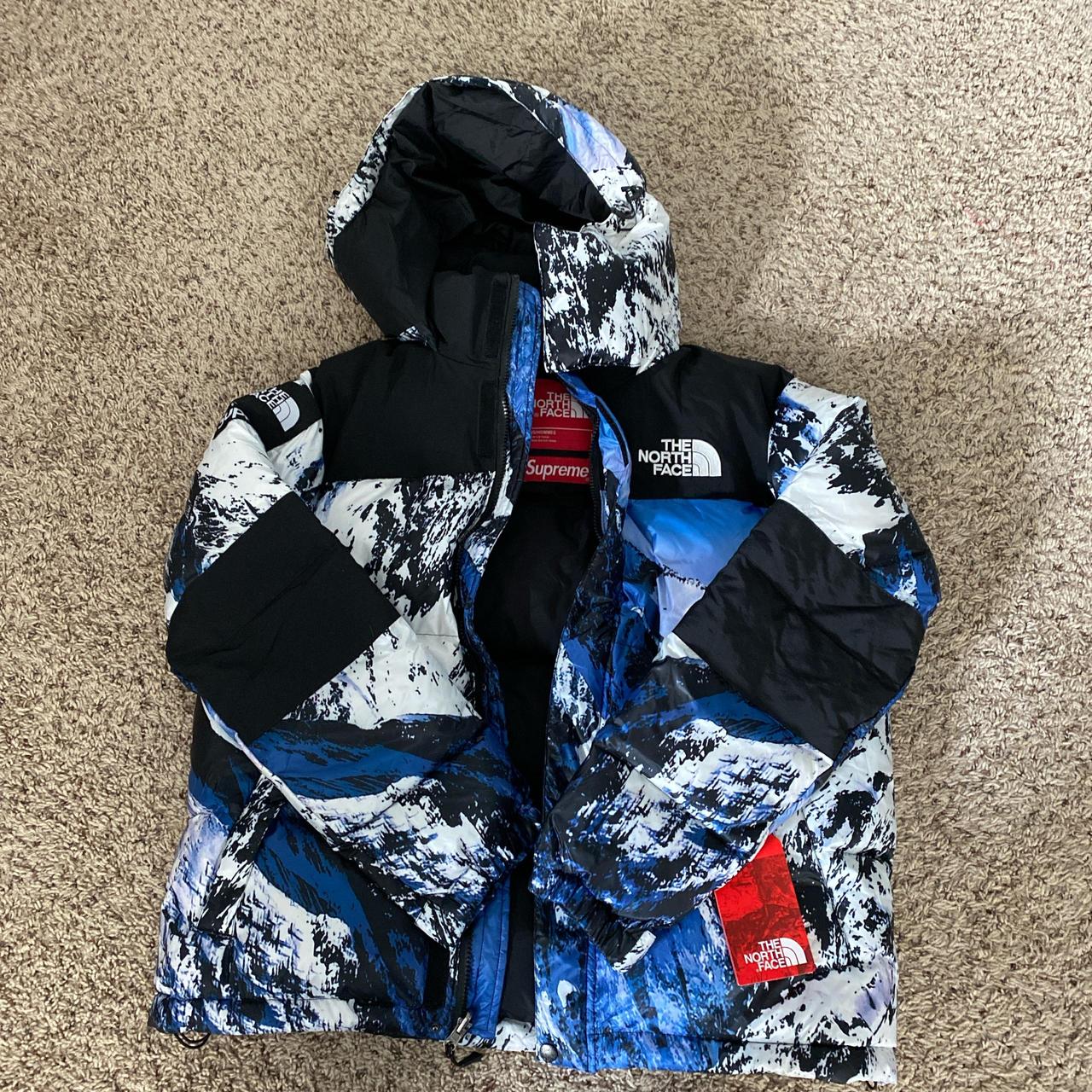 Brand New TNF Supreme Puffer Jacket - Size M - Depop