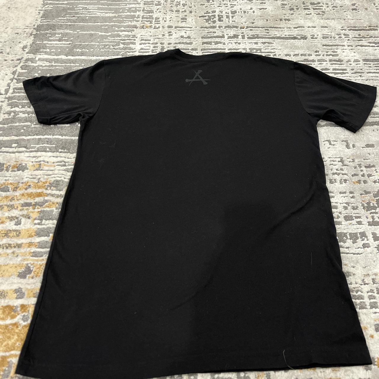 Black Affliction skull shirt with grey accents... | Depop