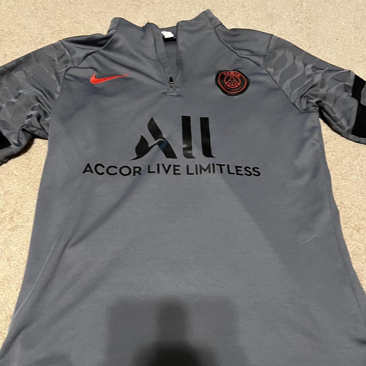 PSG grey training top #PSG #soccer #soccerjersey... - Depop