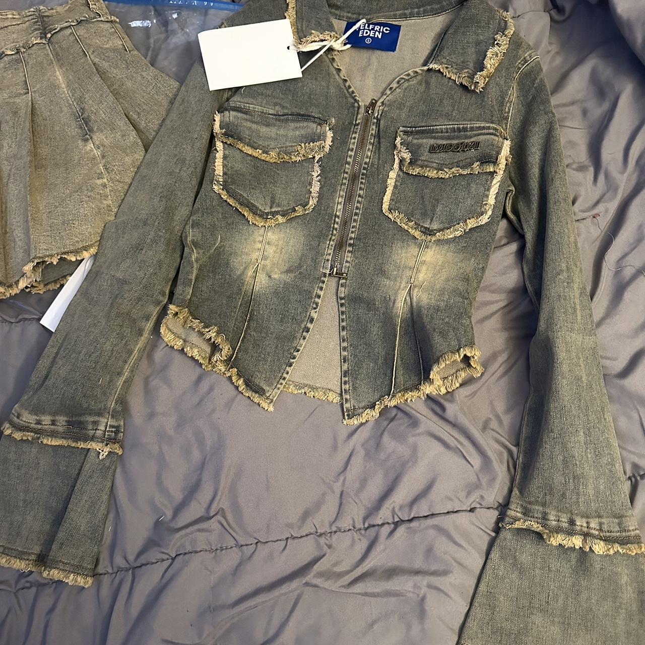 Only selling together as a set!! Two piece Jean set... - Depop