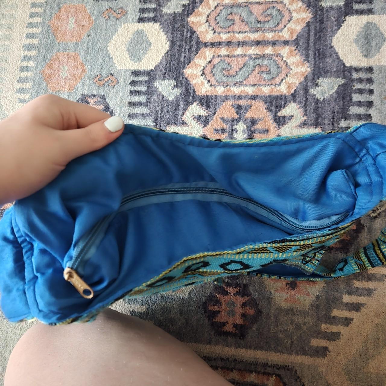 Cute Blue and green boho shoulder bag!! im 5'7 and... | Depop