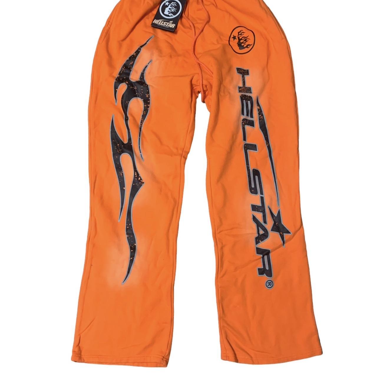 Hellstar Fire Orange Sweatpants Large Item is... - Depop