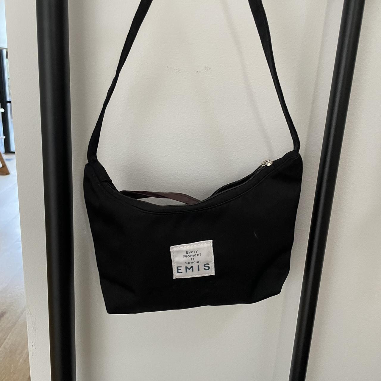EMIS SHOULDER bag， nylon fabric， use half years，no... - Depop