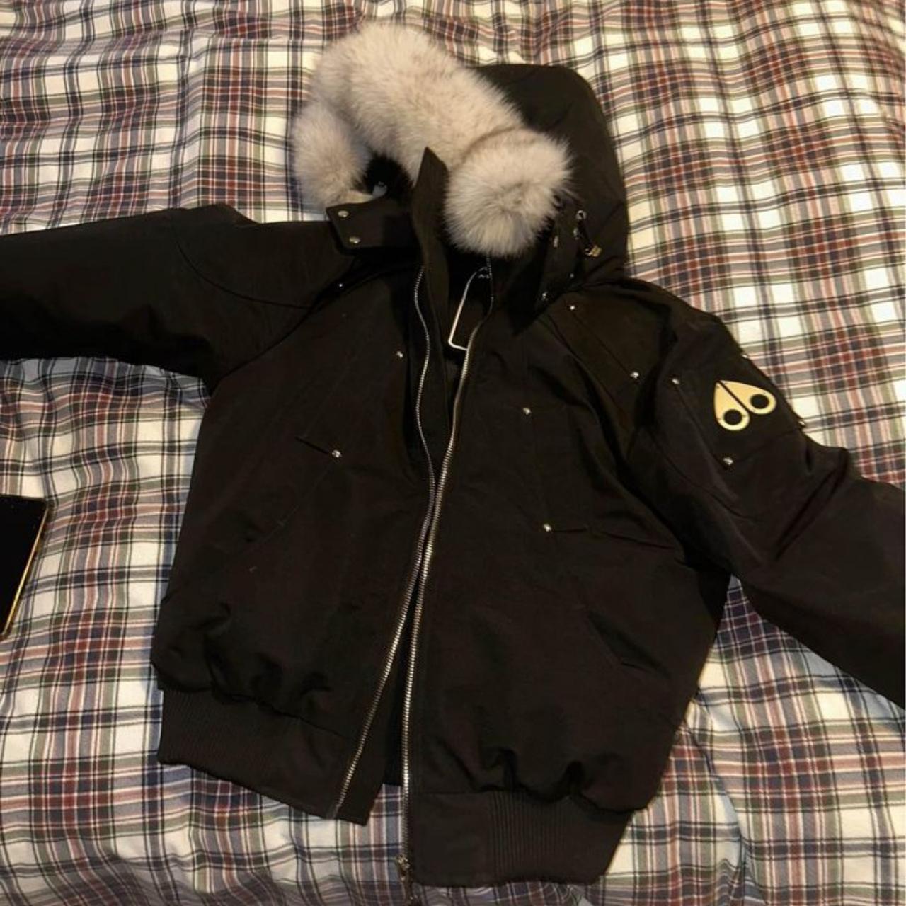 Moose Knuckle coat, worn a good amount maybe 7... - Depop