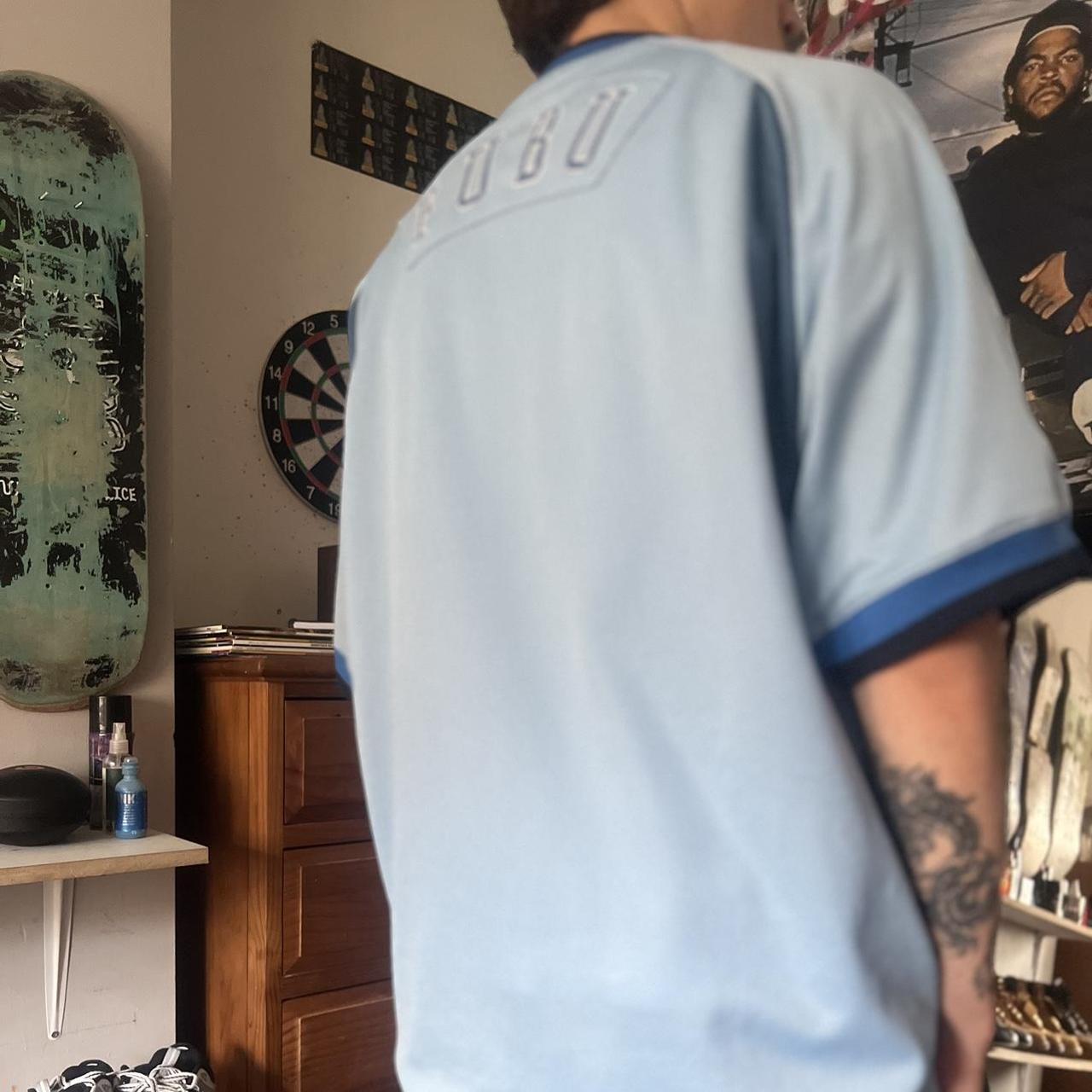 Fubu blue vintage jersey from 1995 Size xl - Depop