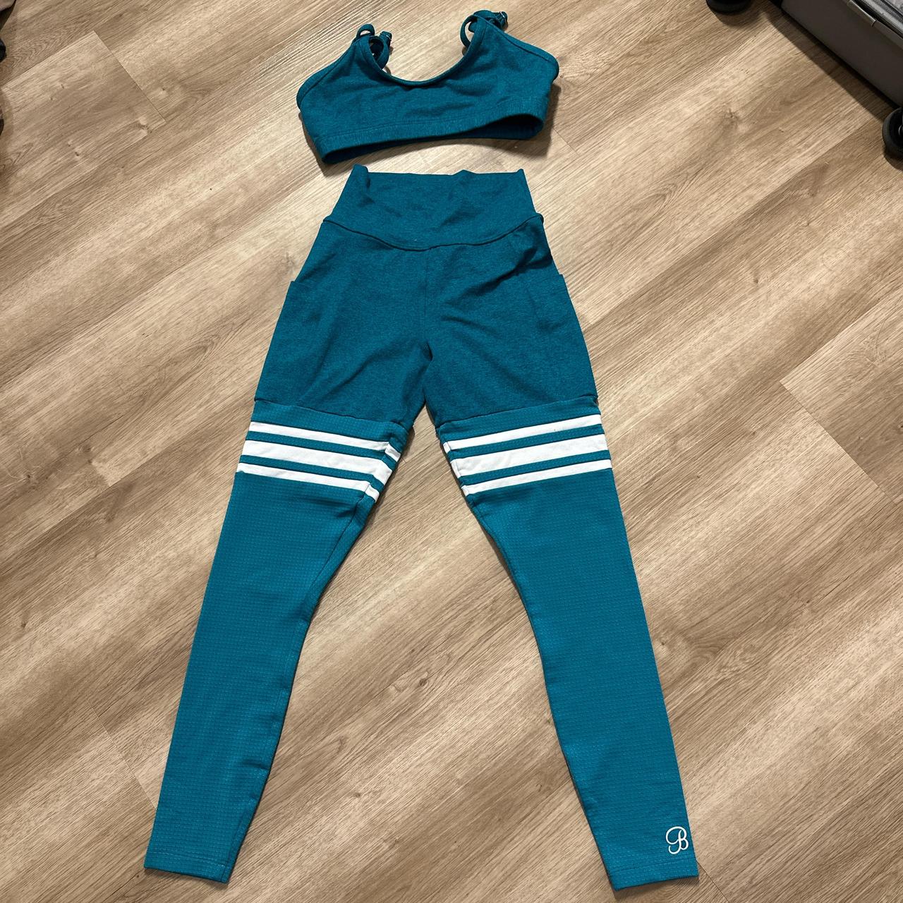 Bombshell Sportswear Blue and white sportswear... - Depop