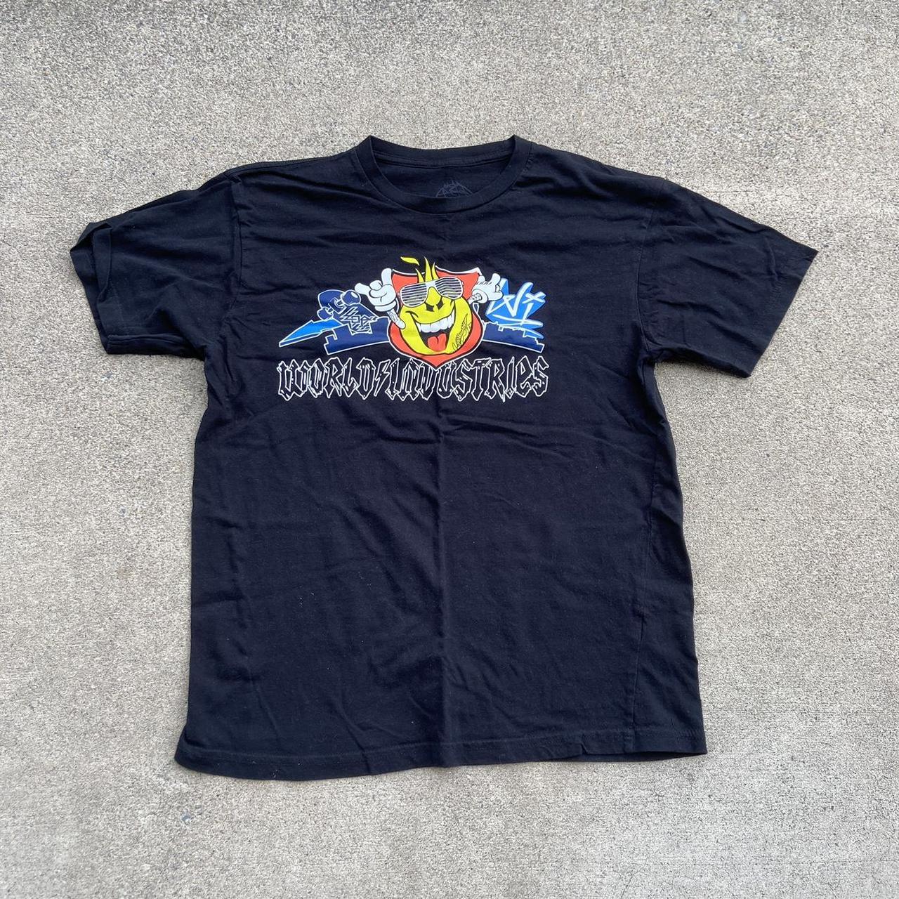World Industries graphic black t-shirt - Depop