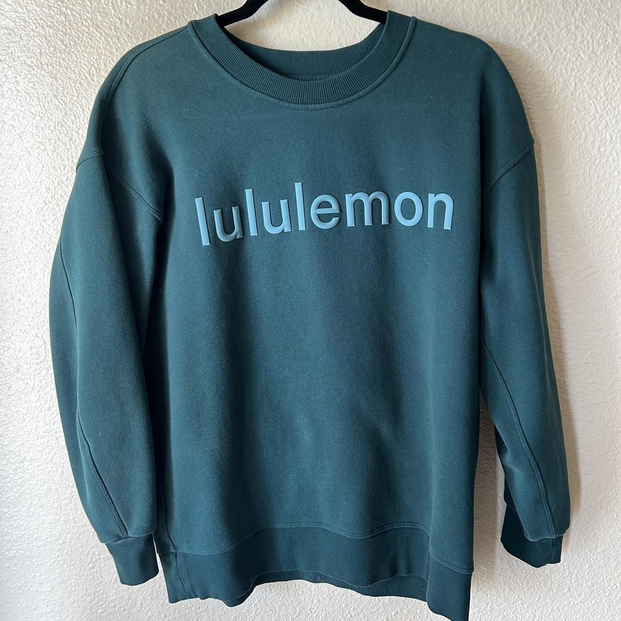 Forest Green Lululemon sweatshirt! Only worn once!... - Depop