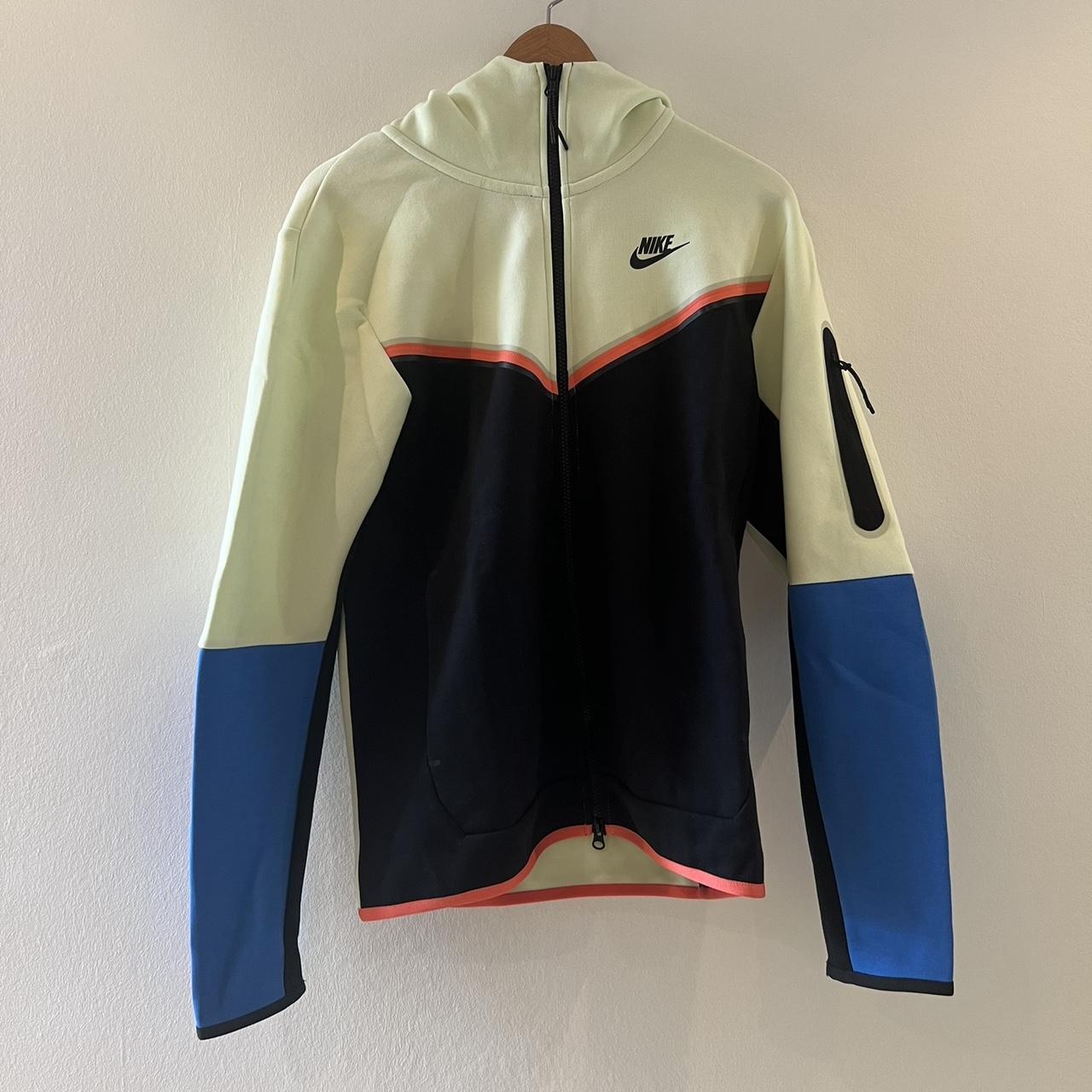 Nike Tech Fleece Full Zip Hoodie Lime Ice/Signal... - Depop