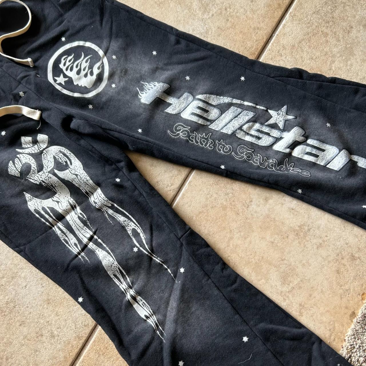 Hellstar Flared Sweatpants 'Black'. The price is... - Depop