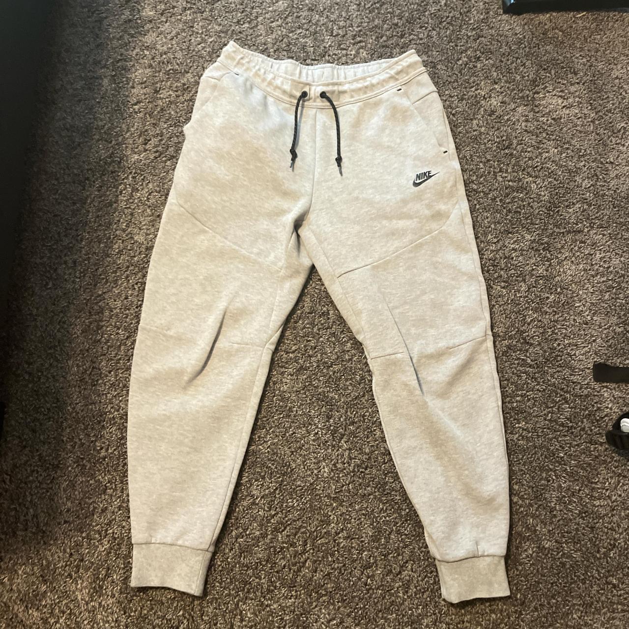 Nike tech pants grey size M fits like Size S - Depop