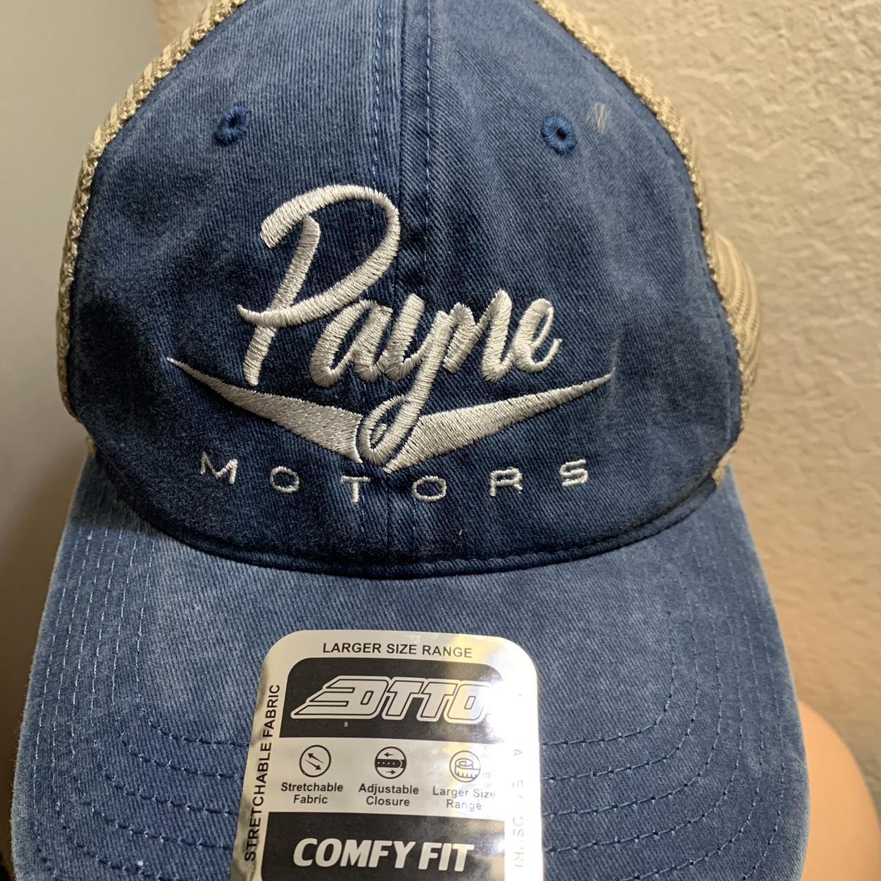 Navy and white Payne Motors hat cap #Americanauto... | Depop