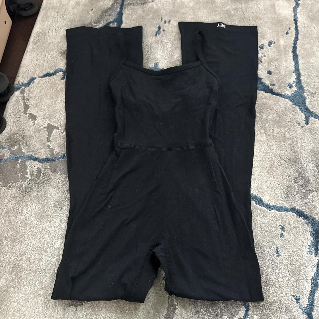 SET Active black jumpsuit size XS - Depop