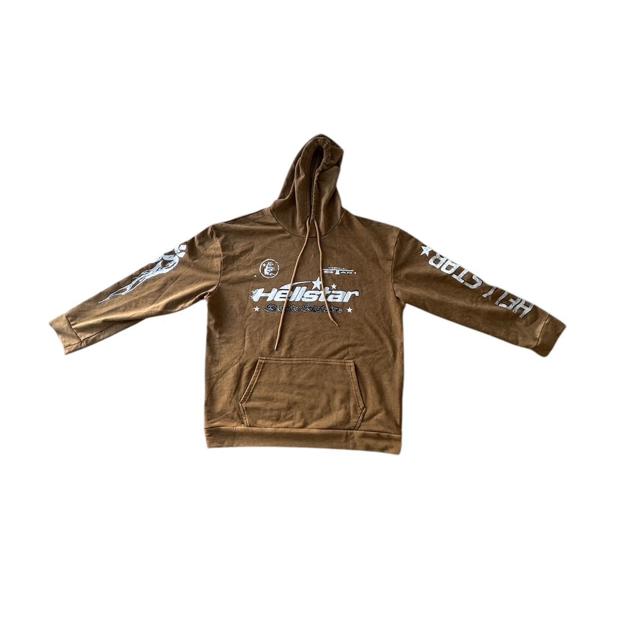 HELLSTAR HOODIE (Brown) #hoodie #hellstar #designer - Depop
