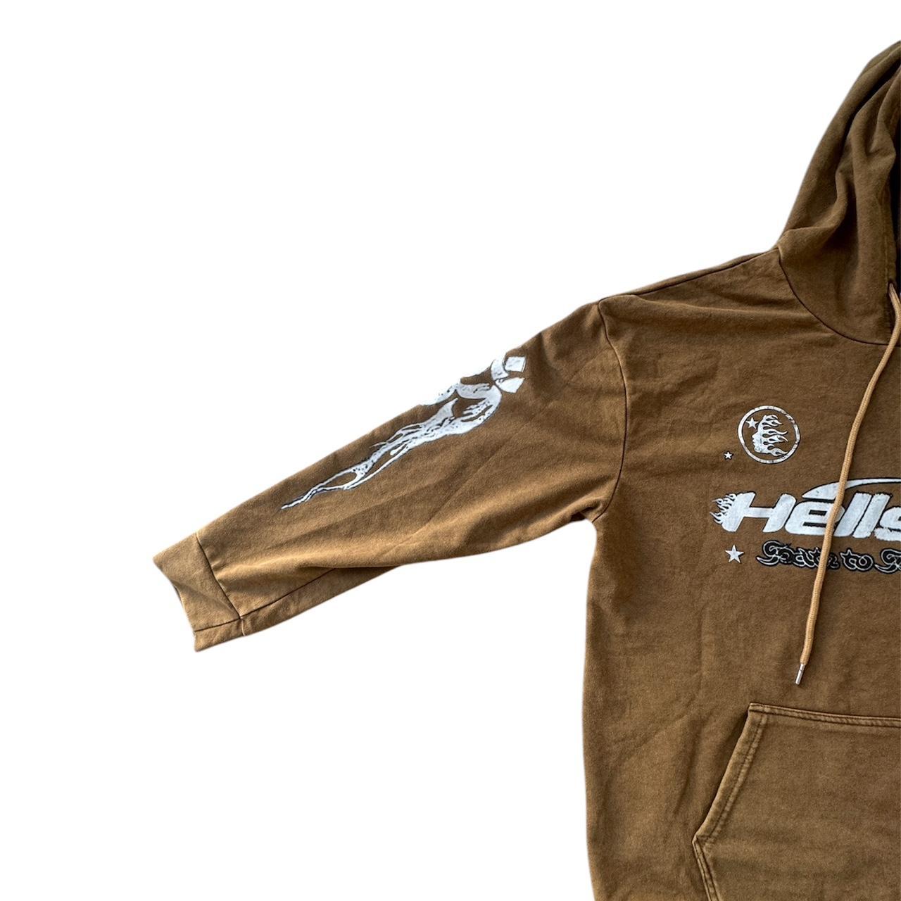 HELLSTAR HOODIE (Brown) #hoodie #hellstar #designer - Depop