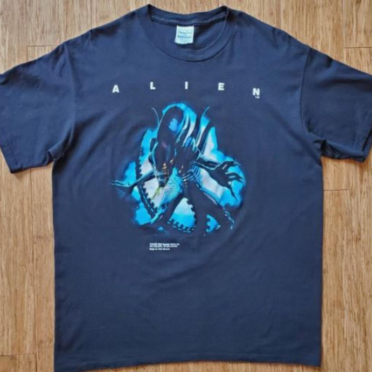 Vintage 1989 Alien Movie Promo T-Shirt Size L/XL... - Depop