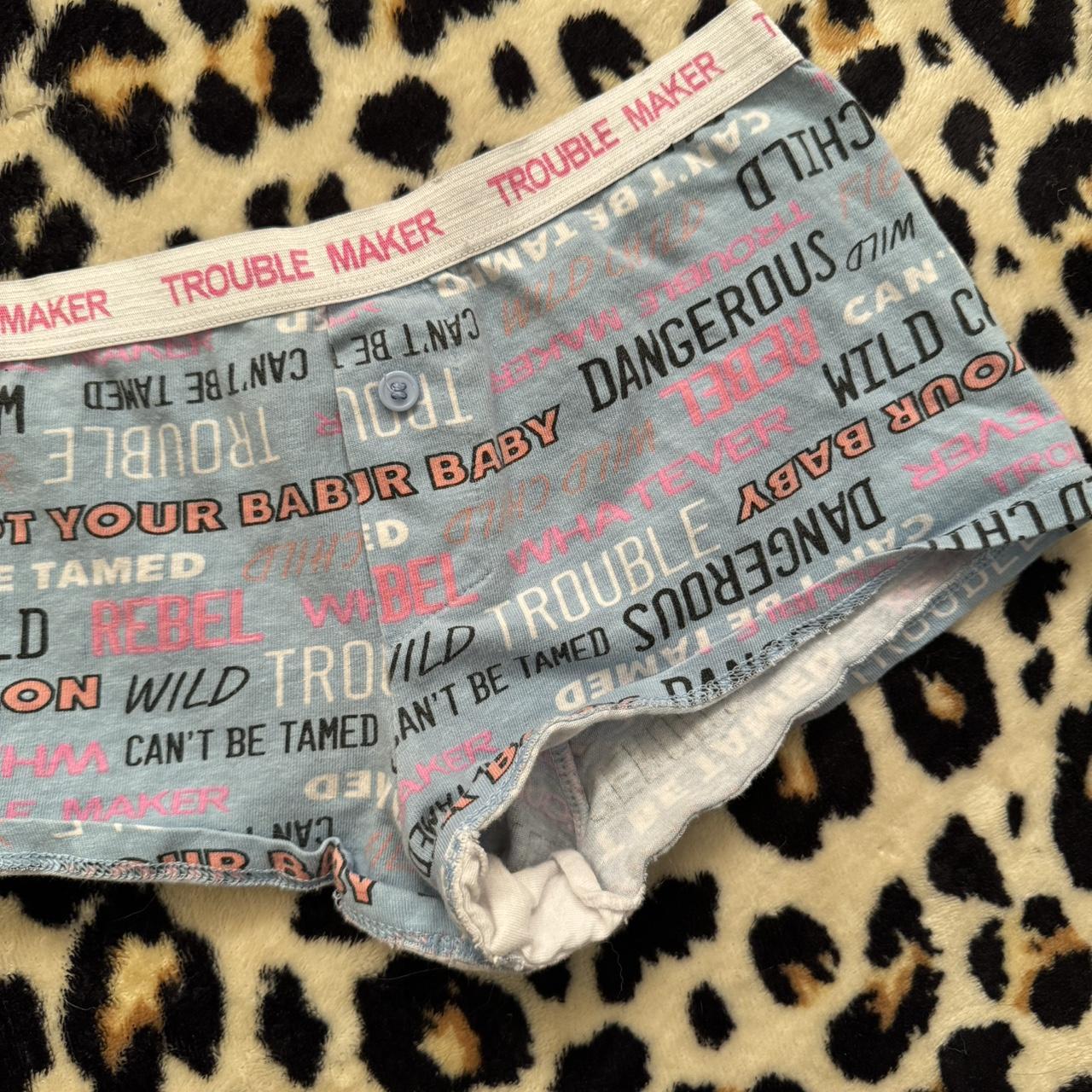 baby blue trouble maker micro mini cheeky cheeky... - Depop