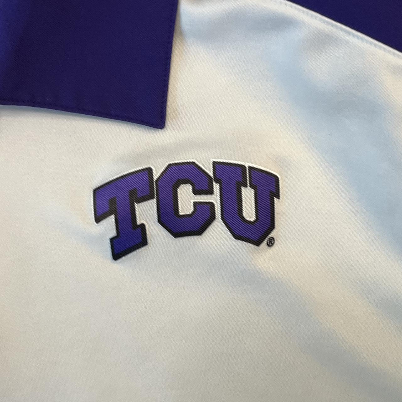 Nike TCU football polo shirt Size: L - Depop