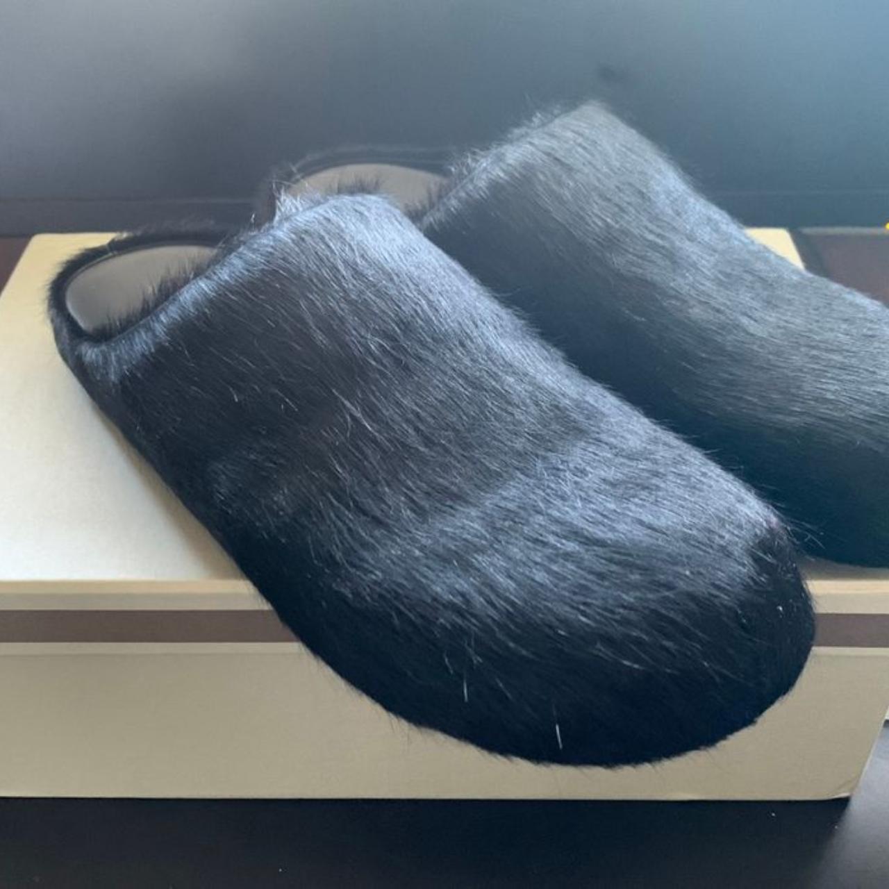Marni Slides Black Color Size 10 Worn Very Few Depop