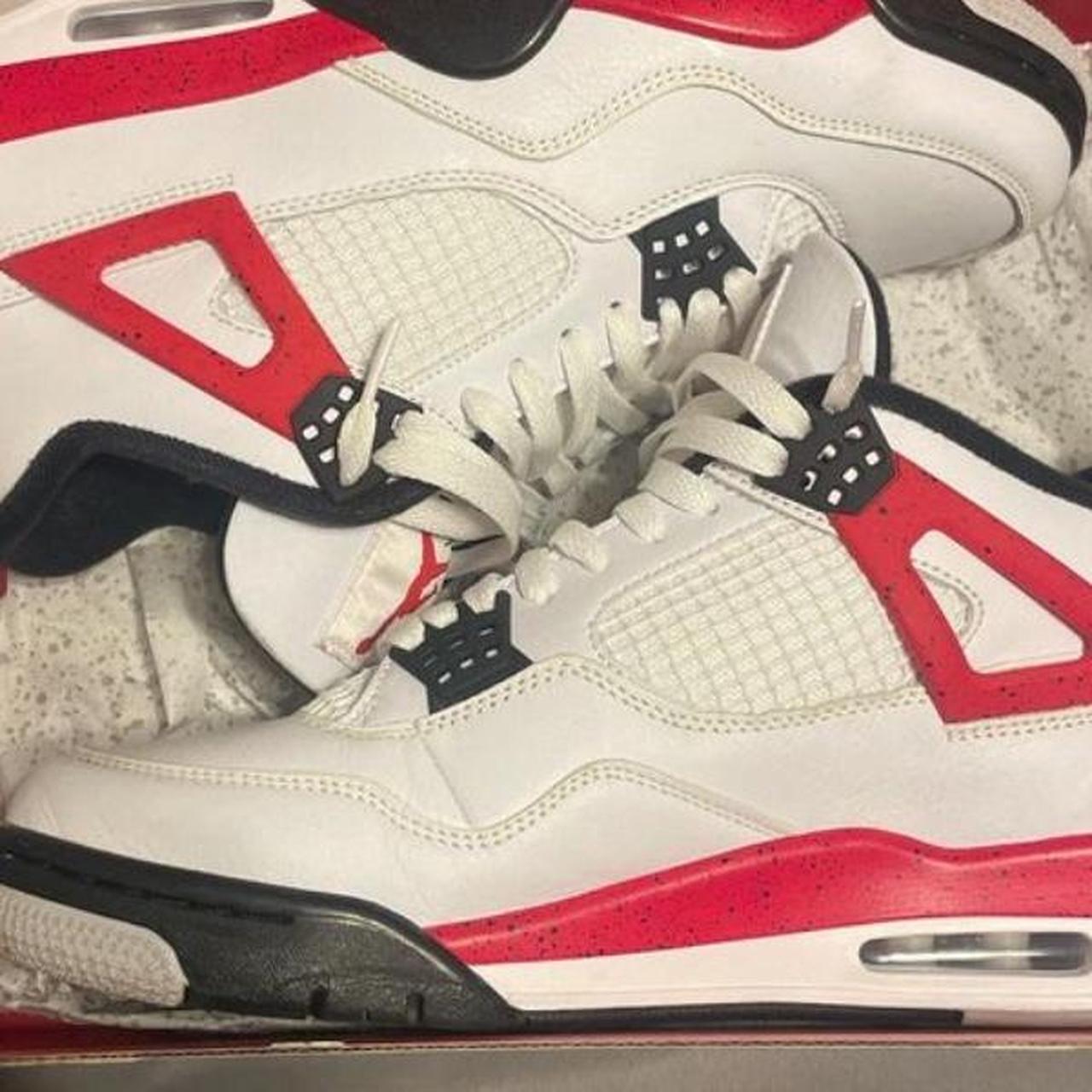 Fire red jordan 4s - Depop