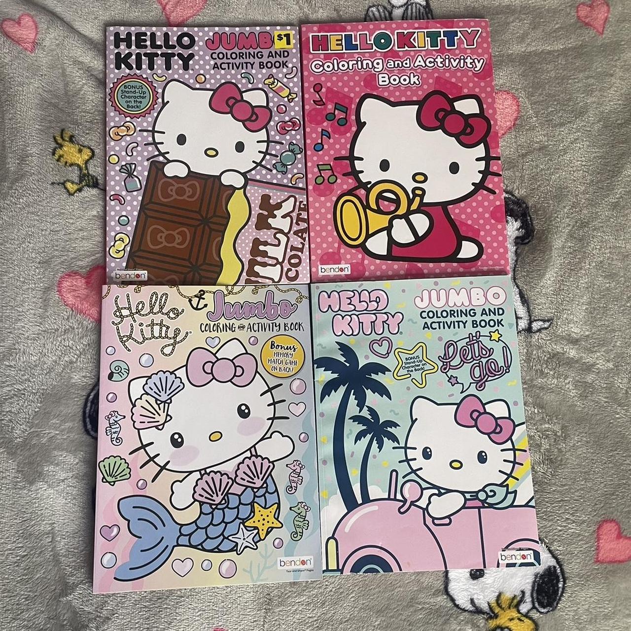 Hello kitty coloring book set of 4 - Depop
