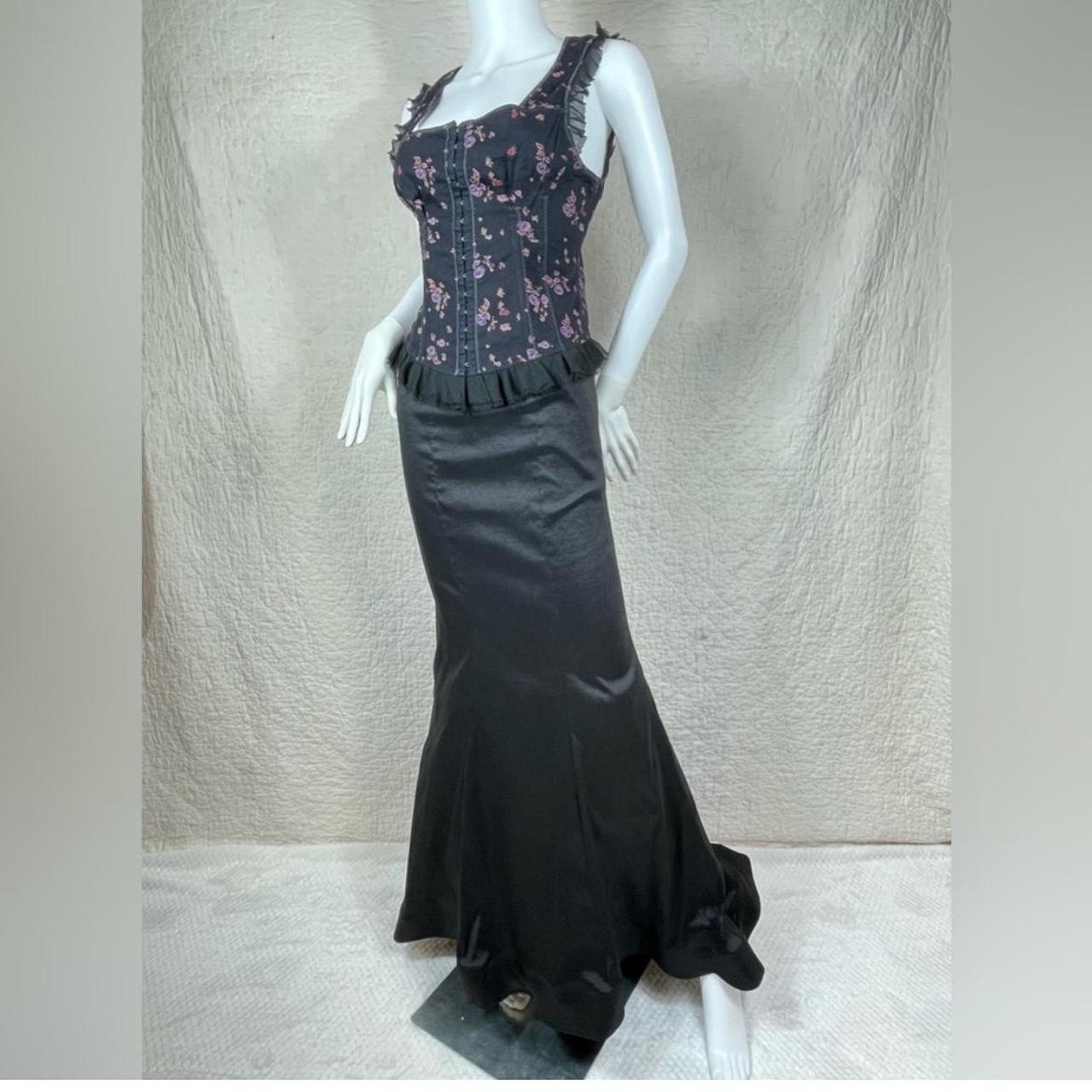 Chicas USA Maxi Fish Tail Mermaid Black Glam Maxi... - Depop