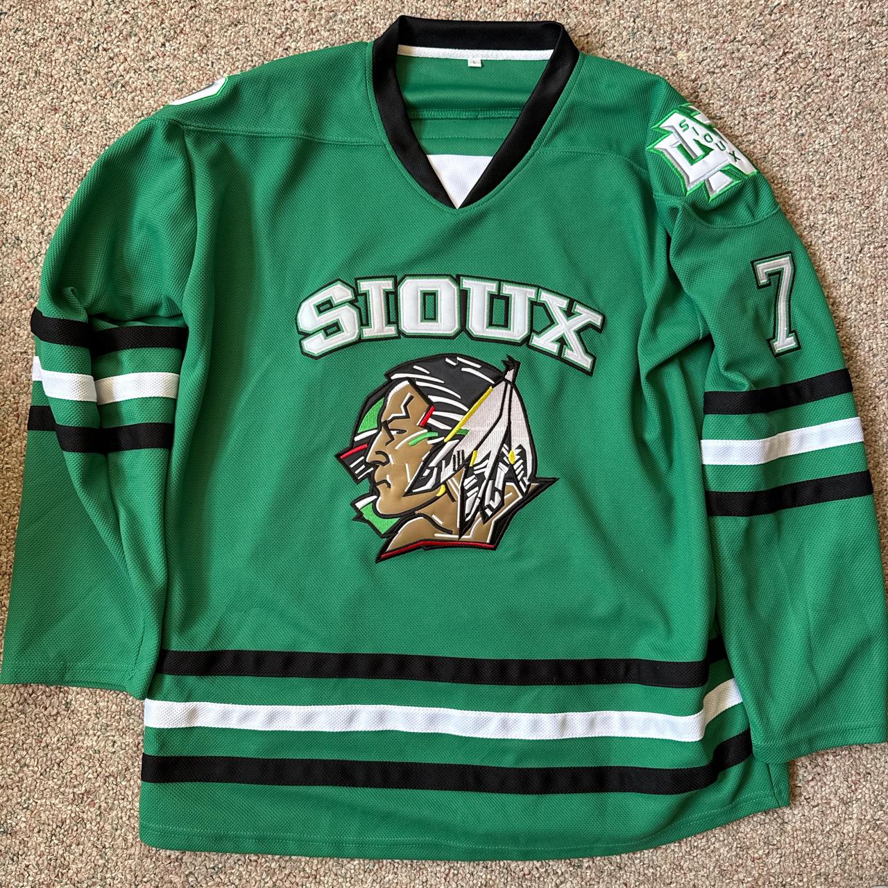NORTH DAKOTA fighting Sioux hockey jersey TJ oshie... - Depop