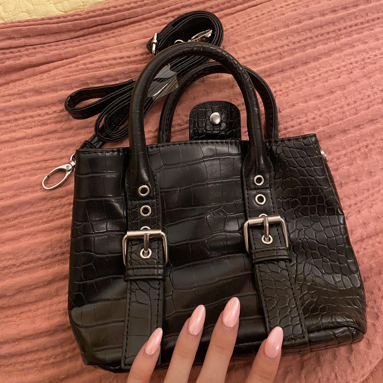 primark mini bag crocodile print xx - Depop