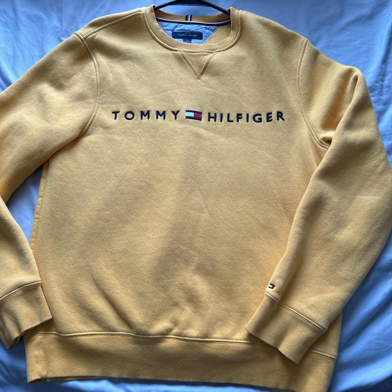 Yellow Tommy Hilfiger sweater | Depop