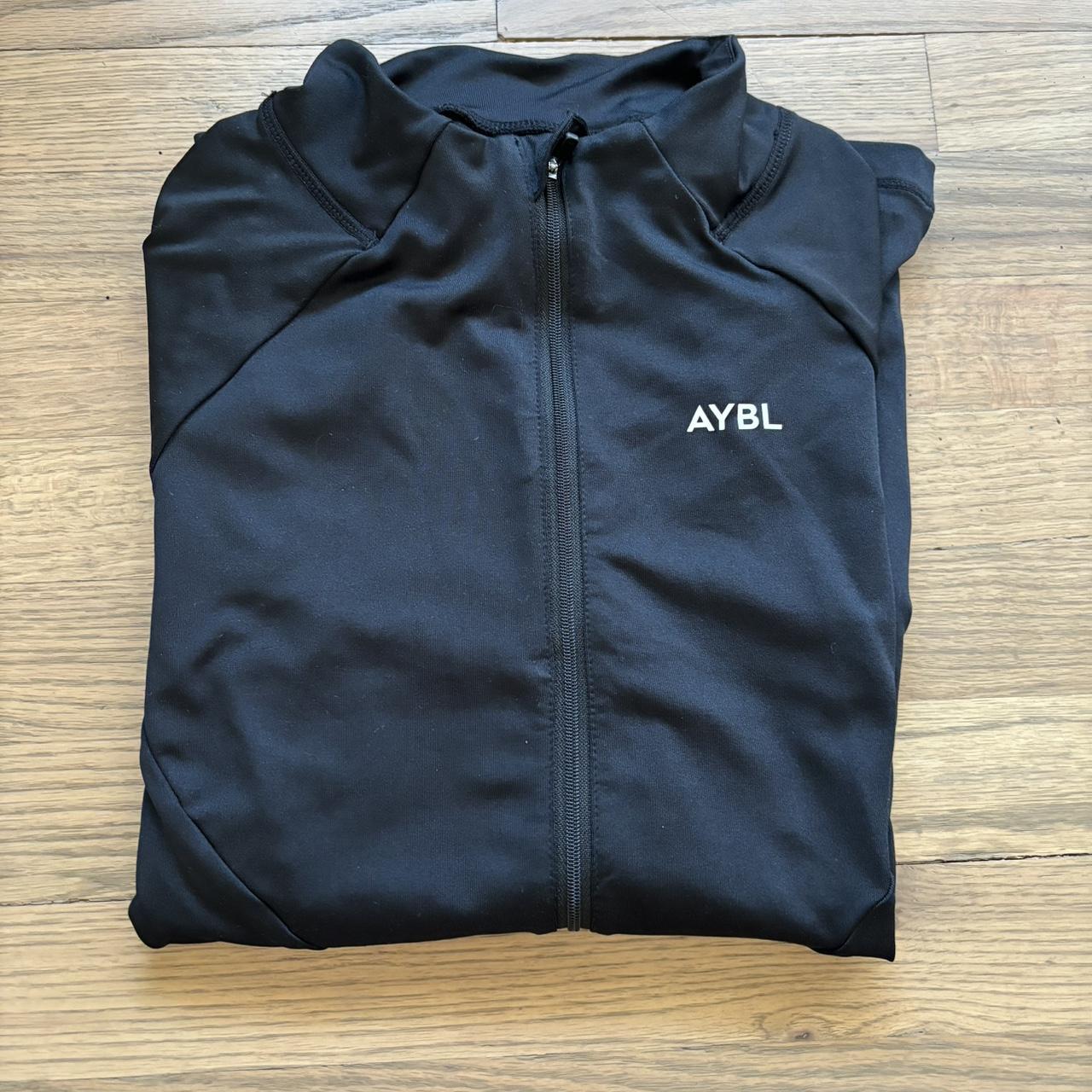 Black Aybl light athletic jacket. Barely Worn. Size... - Depop