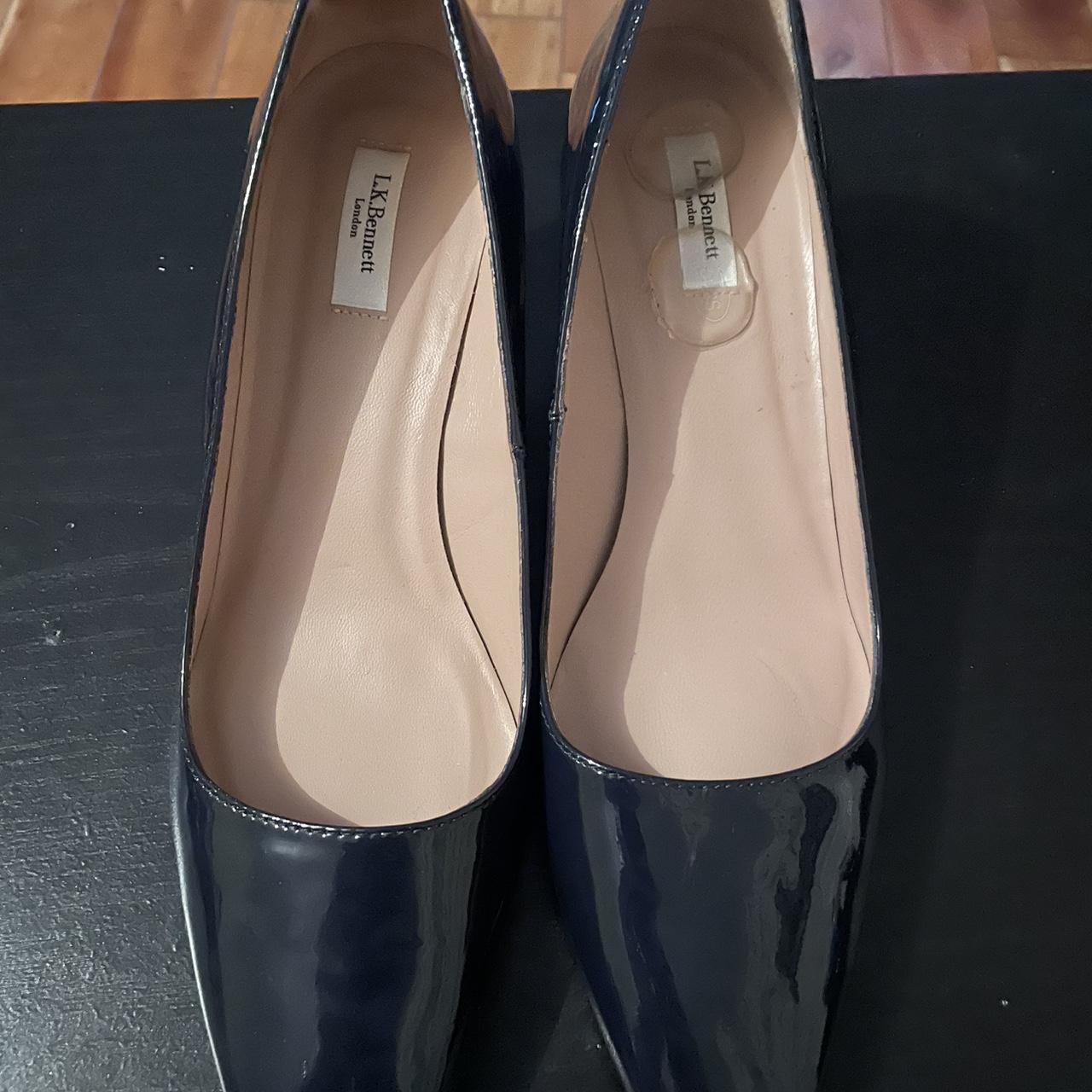 Navy patent leather L.K. Bennett heels #glamour #heels | Depop
