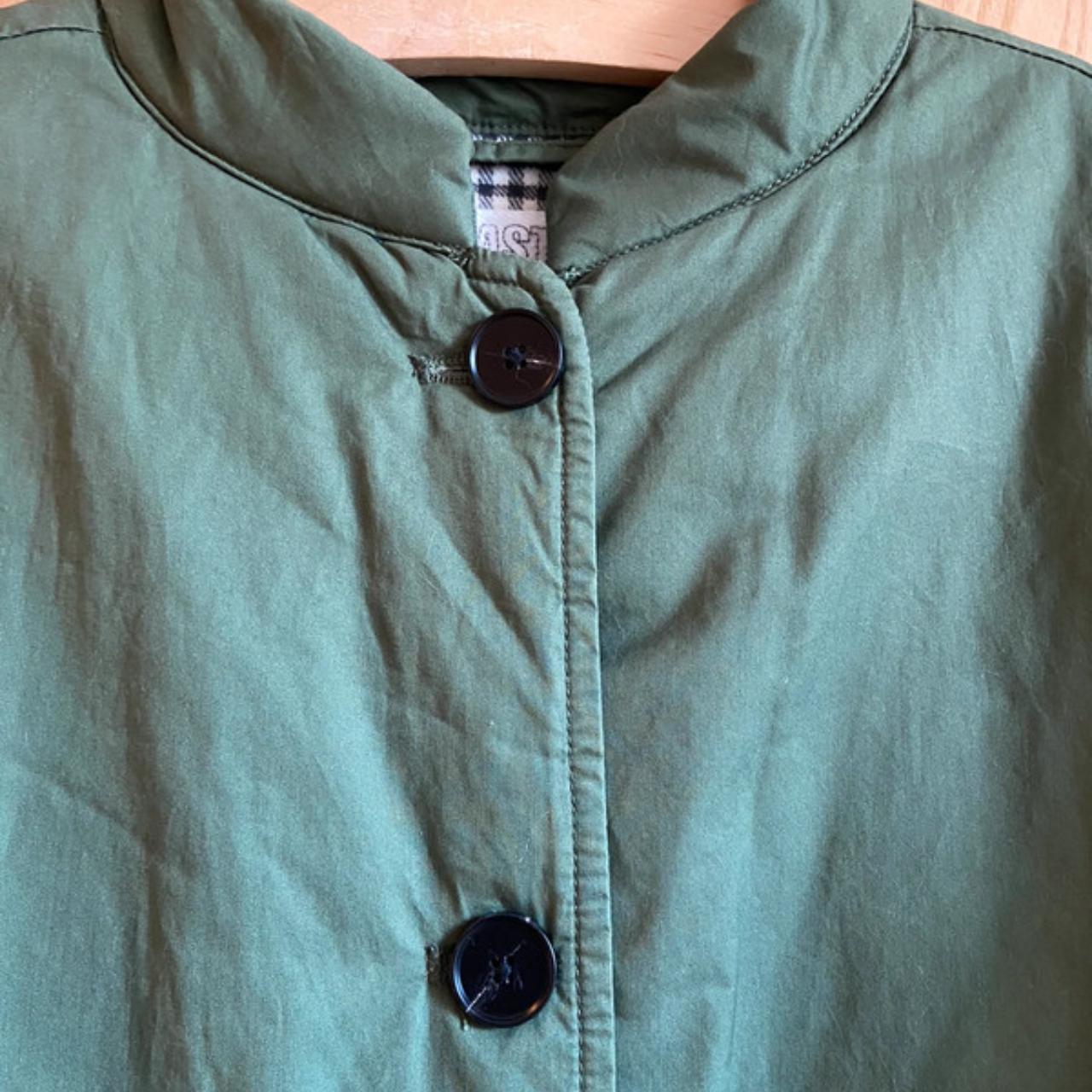 Toast cotton twill quilted jacket, Black Forest, XS... - Depop